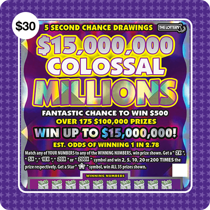 $15,000,000 Colossal Millions Scratch-Off Odds, Remaining Prizes ...